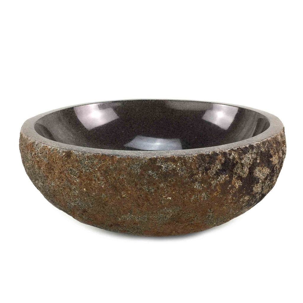 Rustic Red Natural Stone Basin 395mm x 360mm x 145mm (2172) – StoneBase