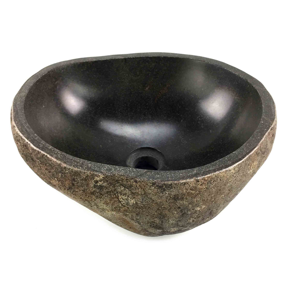 Natural Matte Finish Stone Bathroom Basin 38cm x 32.5cm x 15cm (2211 ...