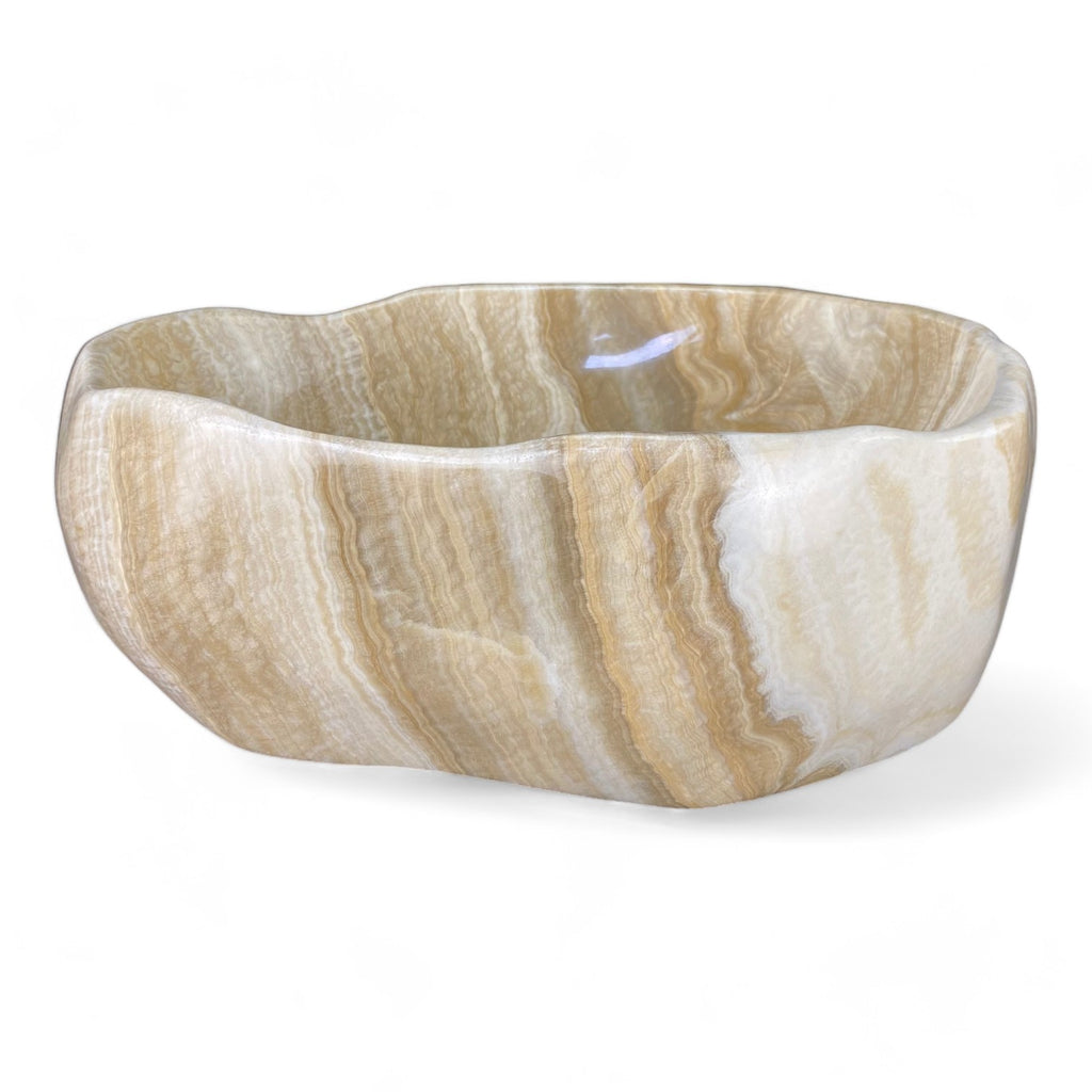 Travertine Onyx Natural Stone Basin 410mm x 360mm x 145/135mm (2510 ...