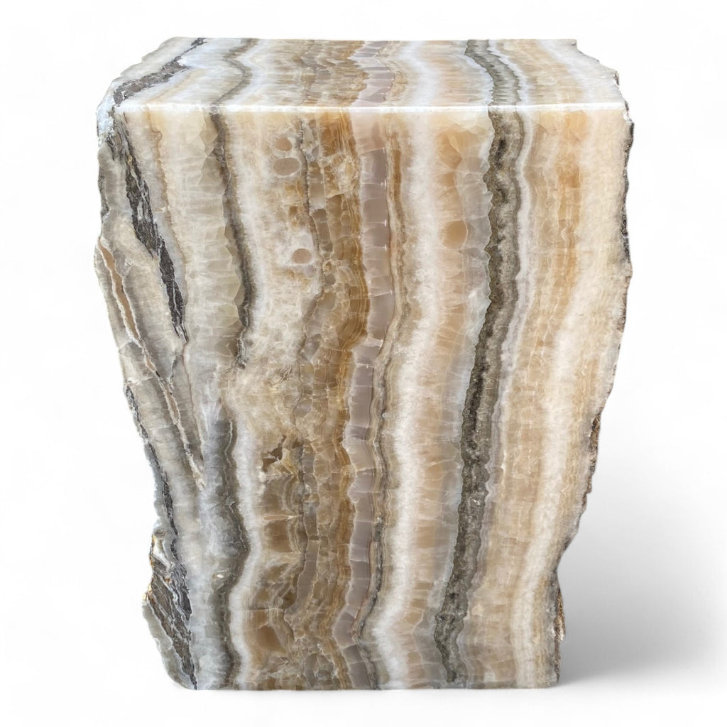 Luxury Solid Onyx Side Table 450mm Height x 335mm x 205mm (2907 ...