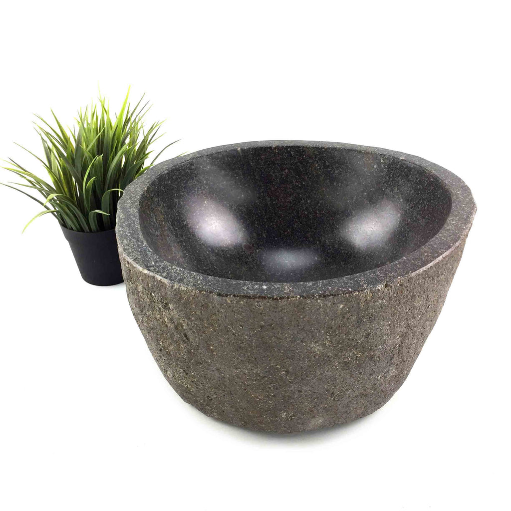 Organic Stone Bowl 305mm x 290mm x 150mm (1725) – StoneBase